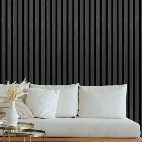 Blue Fluted Panels / WPC Panels with 3D Effect